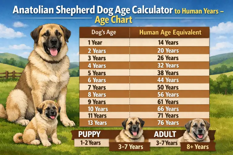 Anatolian Shepherd Dog Age Calculator to Human Years 2026