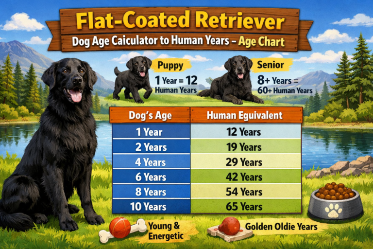 Flat-Coated Retriever Age Chart: Dog Years to Human Years